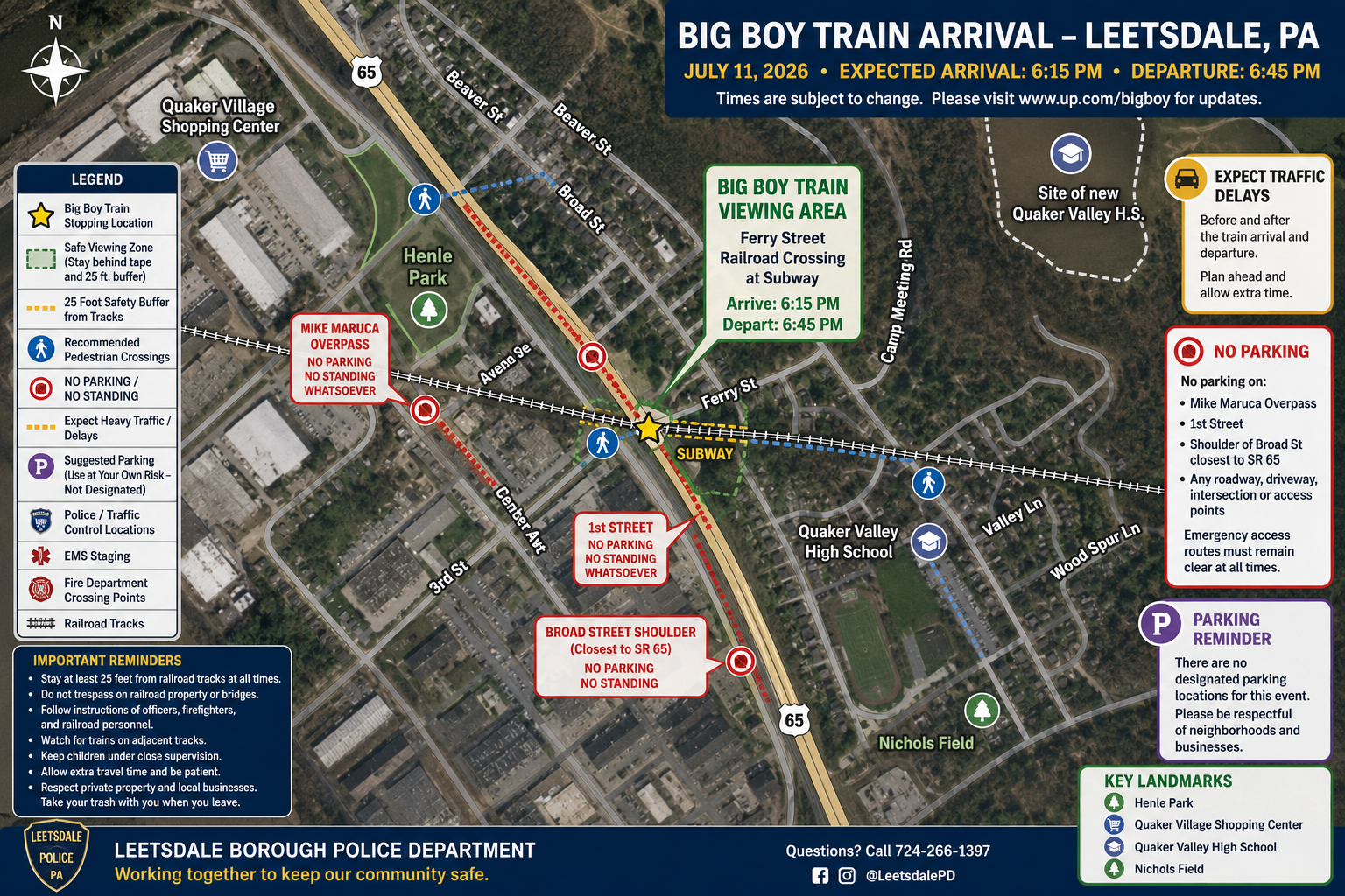 Big Boy is coming to Leetsdale July 11, 2026 | Leetsdale Borough PA